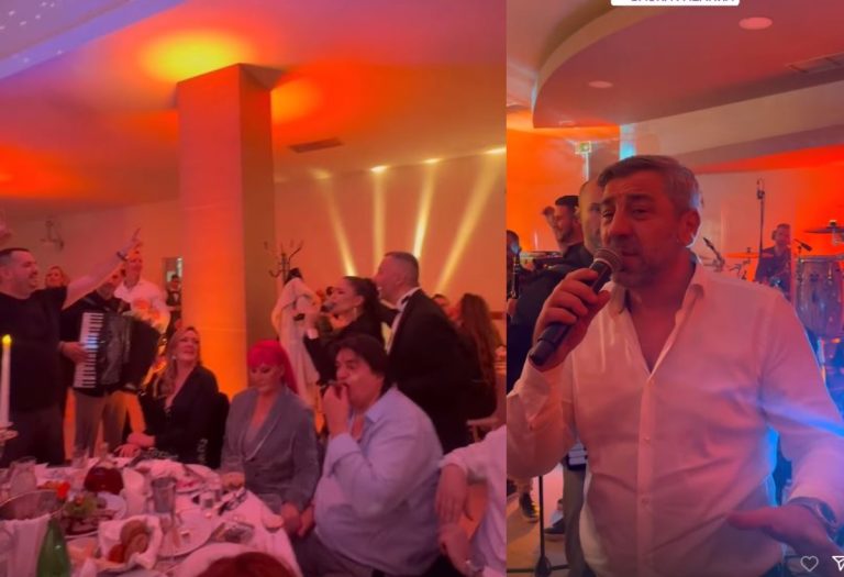 Dara Bubamara peva na stolici