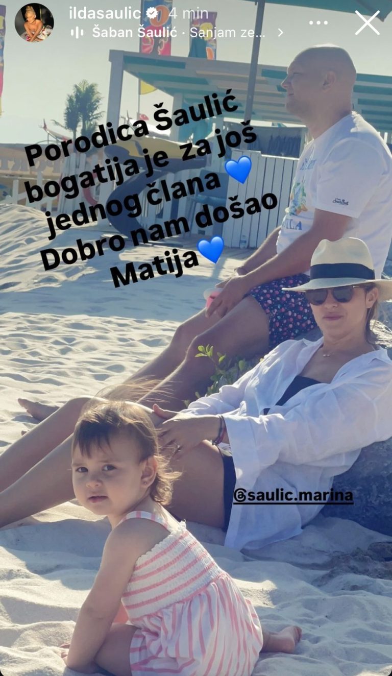 (FOTO) SLAVLJE UVELIKO POČELO Porodica Šaulić bogatija za novog člana ...